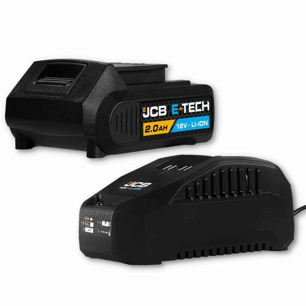 JCB 18V 2Ah Battery & 2.4A Fast Charger · DTW Tools & Machinery