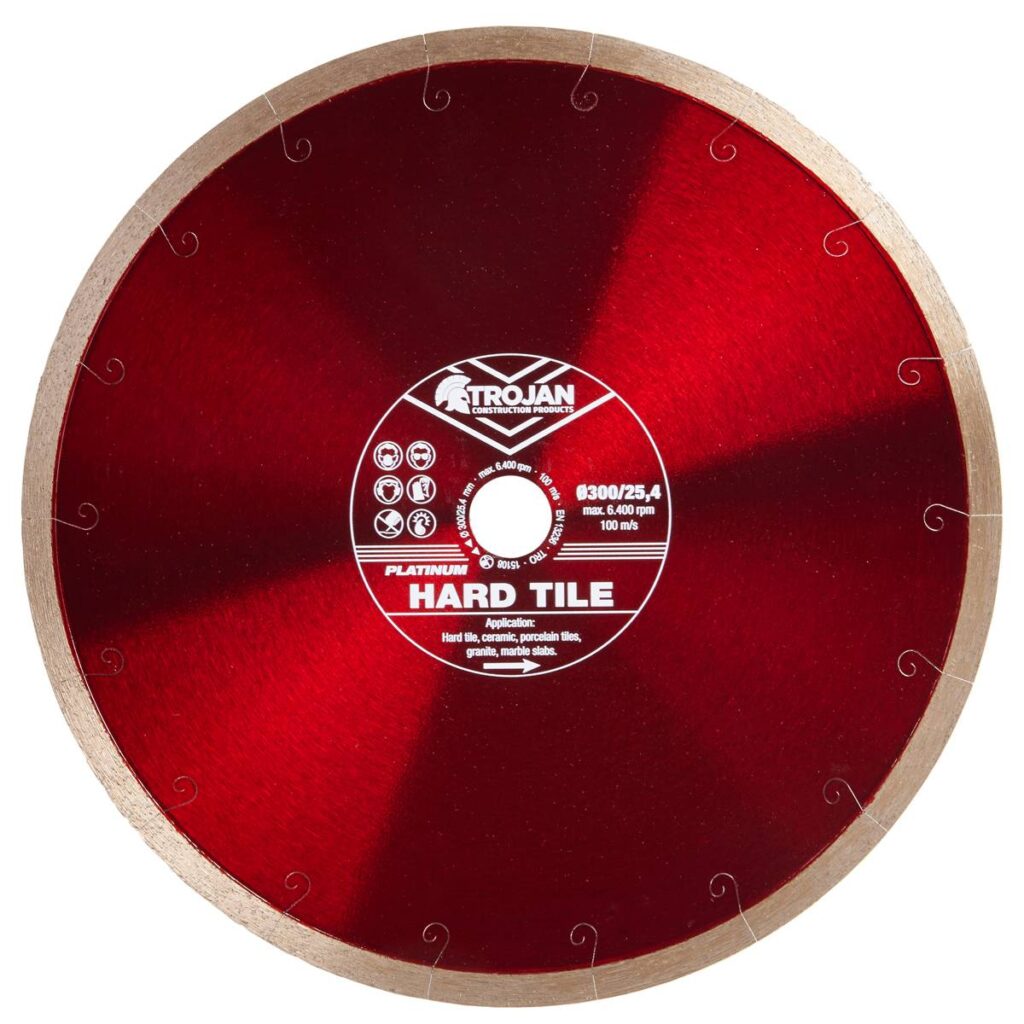Trojan Platinum Hard Tile Blade 300mm · DTW Tools & Machinery