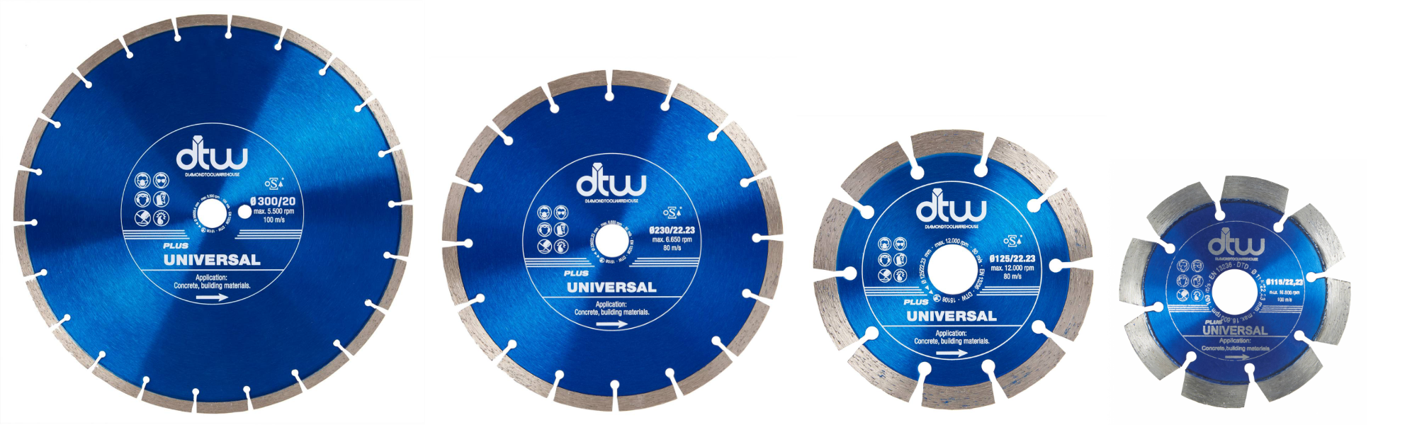 DTW Plus Universal Diamond Blade · Diamond Abrasive Blades · DTW UK