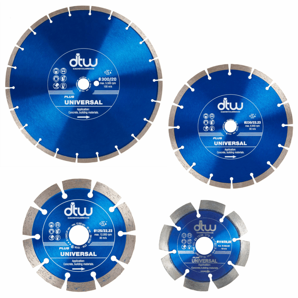 DTW Plus Universal Diamond Blade · Diamond Abrasive Blades · DTW UK